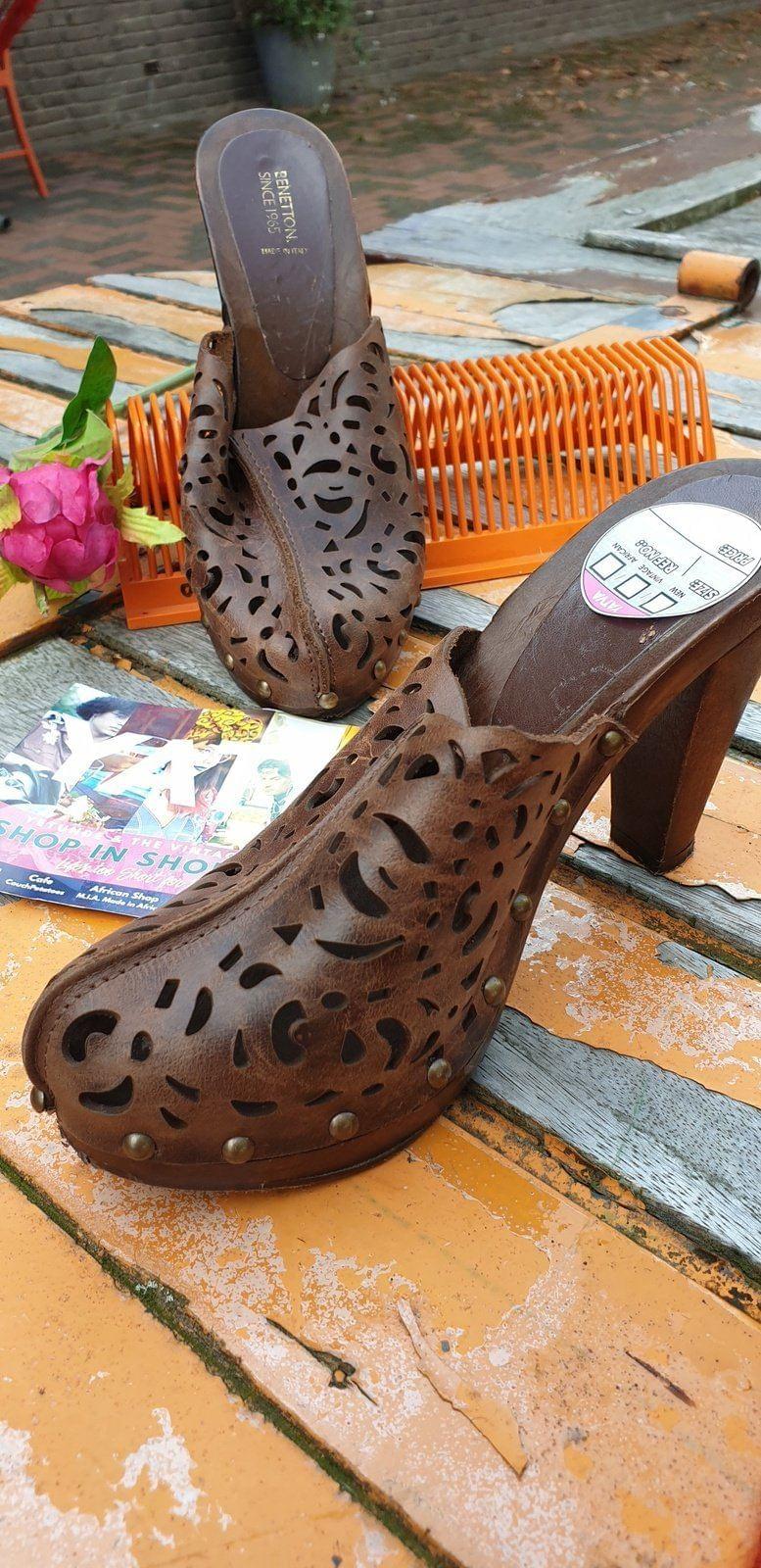 80s Benetton Clog Heels